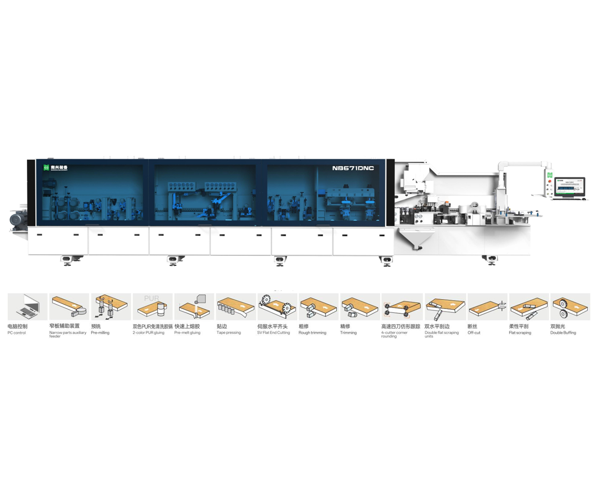 Nanxing Edge Banding Machine for narrow parts NB671DNC