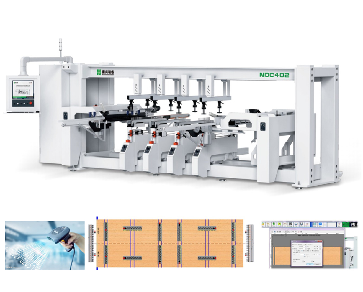 Nanxing Through-feed Drilling Machine with Servo Derived NDC402-(415V)